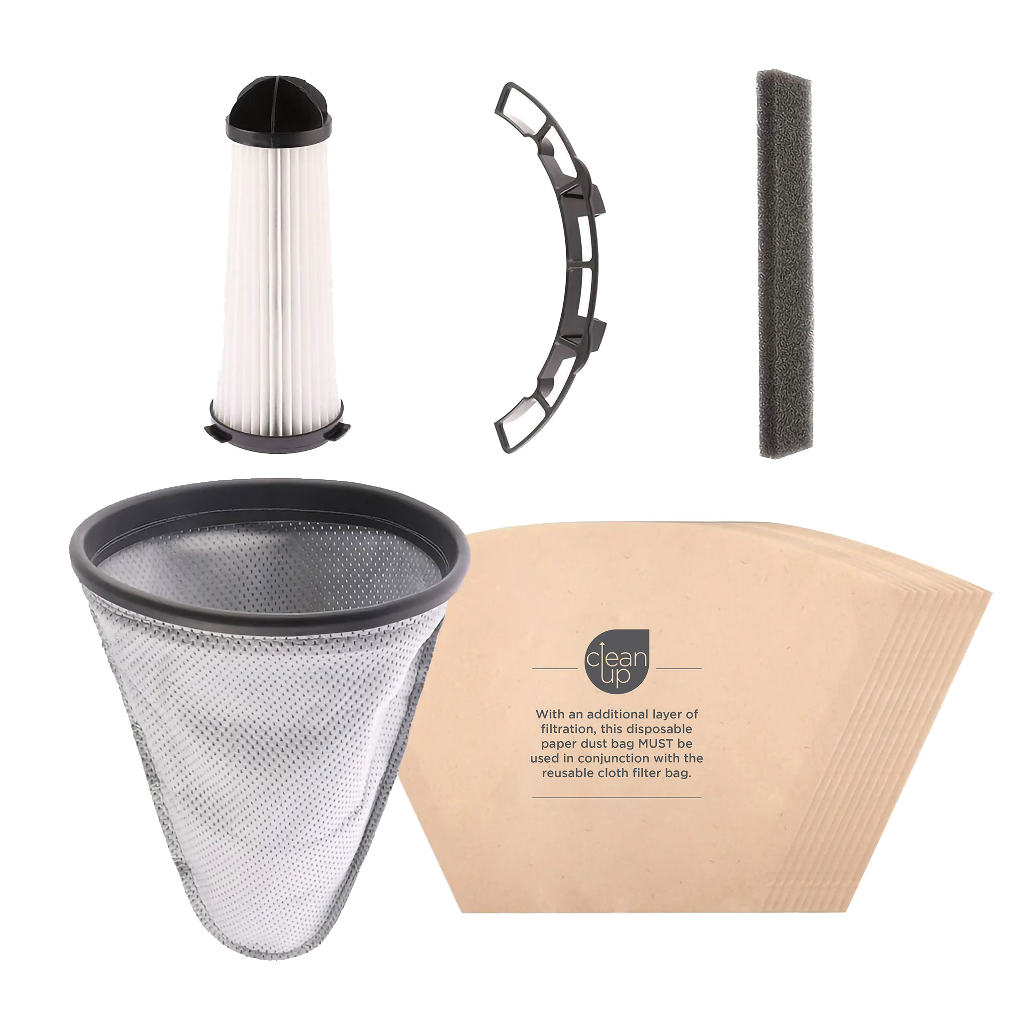 CleanUp CU65K Service Kit for Pac Vac Backpack – Godfreys - The Vacuum ...